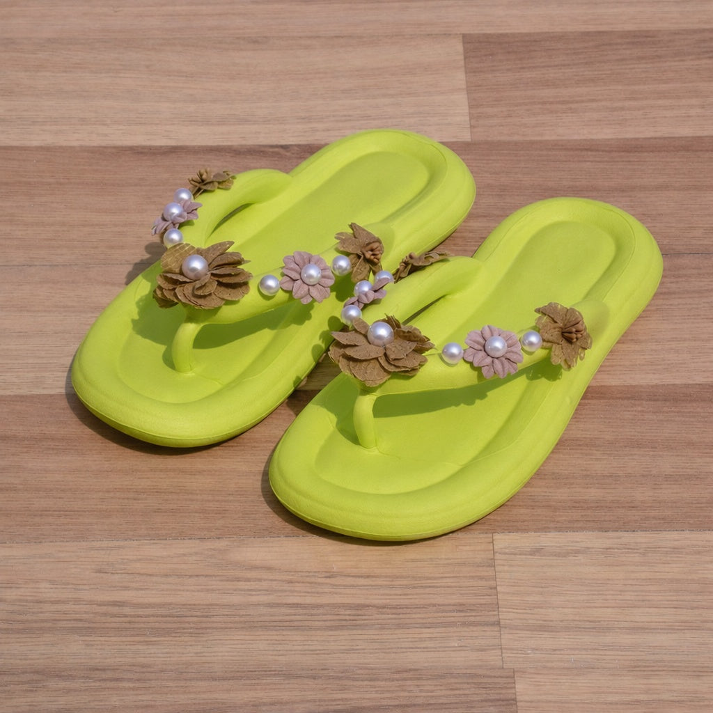 GEM Lime - Bubble Flip Flops - Antislip Sole - Spyda Footwear